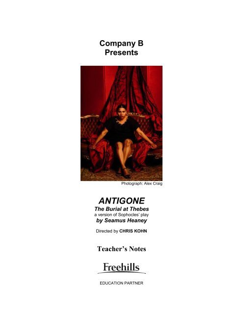 Antigone Notes for Teachers - Belvoir St Theatre