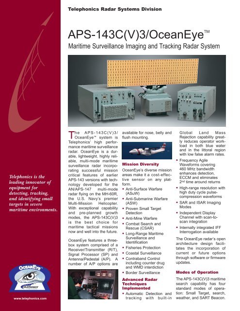 APS-143C(V)3 - Telephonics Corporation