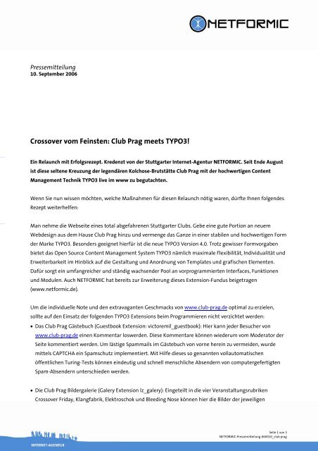 NETFORMIC Timo Weltner - NETFORMIC GmbH