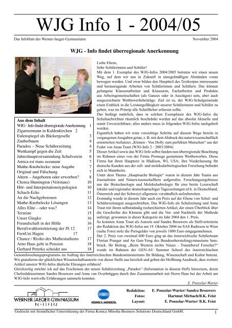 WJG Info.indd - Werner-Jaeger-Gymnasium