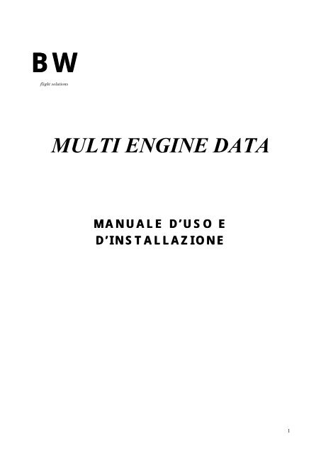 MULTI ENGINE DATA