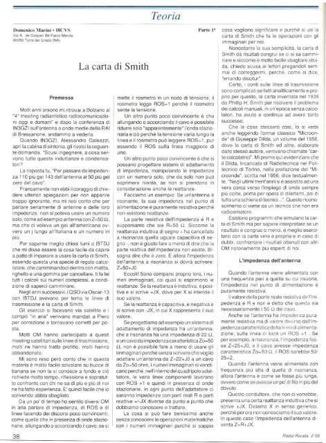 carta di Smith - IQ2RD