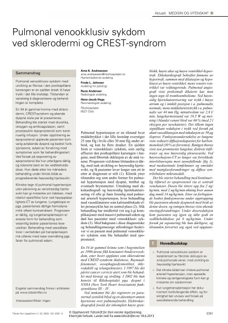 PDF - Tidsskrift for Den norske lægeforening