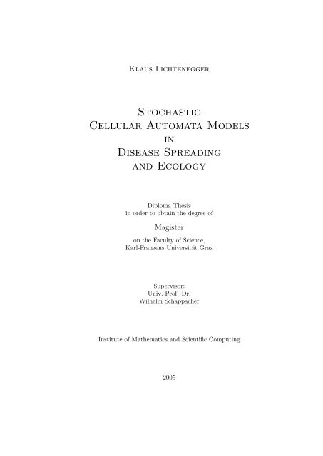 Stochastic Cellular Automata Models In Disease Spreading And