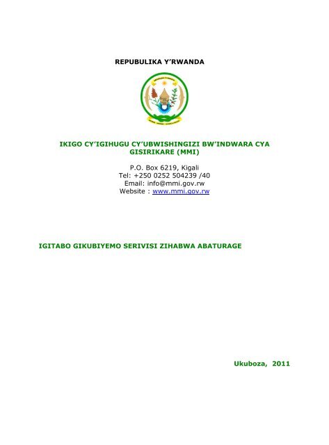 MMI Kinyarwanda - Mifotra