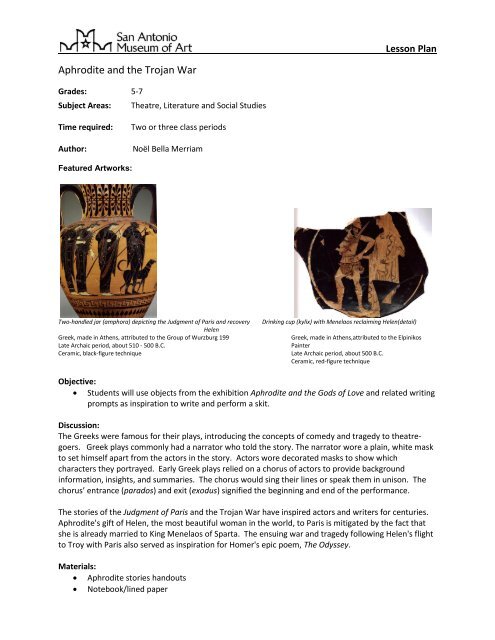 Aphrodite and the Trojan War - San Antonio Museum of Art