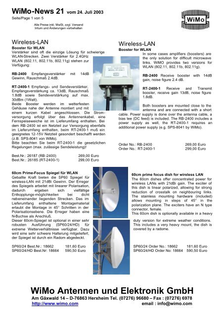 WiMo Antennen und Elektronik GmbH