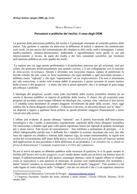MARCO MAMONE CAPRIA - Matematica e informatica