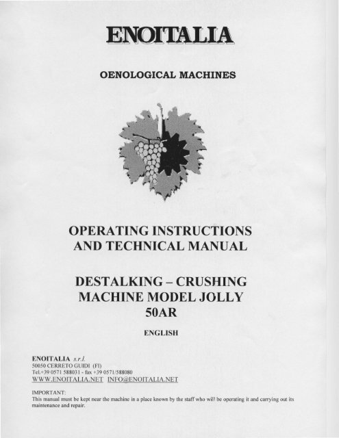 Enoitalia manual