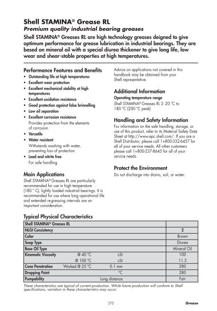 Shell STAMINA ® Grease H