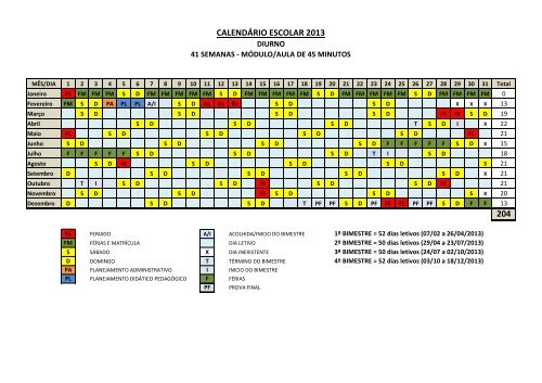 Calendario Escolar 2013 Calendário 2013 | Blog Arca De Noé