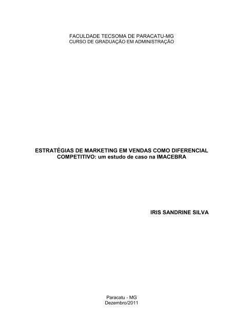 Monografia pronta - Faculdade Tecsoma