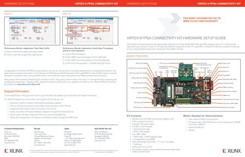 VIRTEX-6 FPGA CONNECTIVITY KIT HARDwARE SETUP ... - Xilinx VIRTEX-6 FPGA CONNECTIVITY KIT HARDwARE SETUP ... - Xilinx