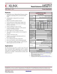 Xilinx DS741 LogiCORE IP AXI UART Lite (v1.02a), data sheet