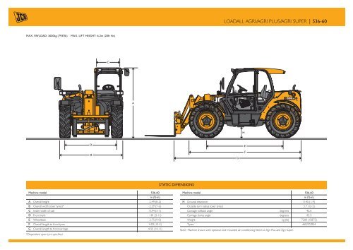 jcb 536-60 agri-plus-super spec sheet - Peacock & Binnington