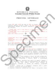 Procura speciale alle liti - Consolato Generale d'Italia