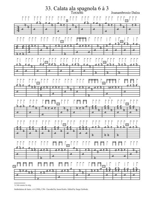 33. Calata ala spagnola 6 à 3 - Sarge Gerbode's Lute Page
