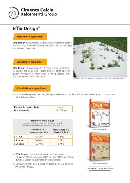 Fiche Technique Effix Design fr - Passaniti Vietnam