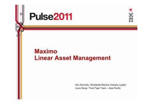 Maximo Linear Asset Management