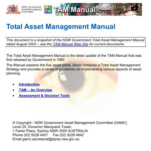 Total Asset Management Manual - TAM