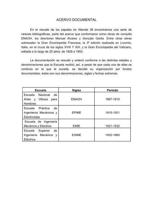 acervo documental - Centro de Educación Continua Unidad Allende ...