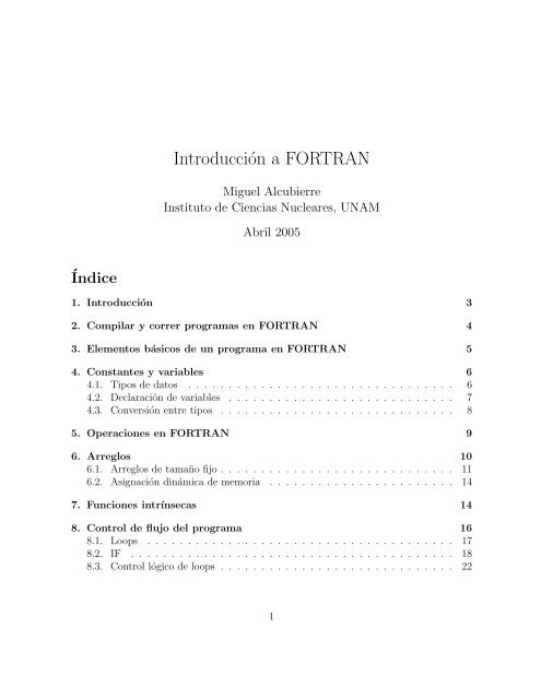 Introducción a FORTRAN