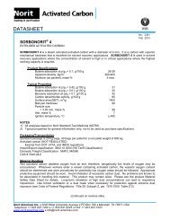 Product Number - Norit Activated Carbon