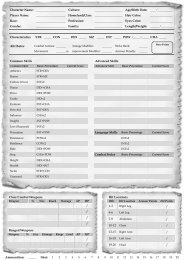 Palladium Universal Character Sheet
