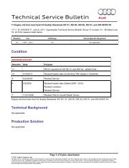 Technical Service Bulletin - Audi