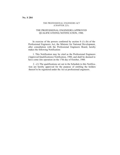 Approved Qualifications - Professional Engineers Board, Singapore ...