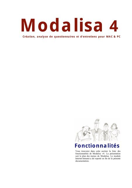 Fonctionnalités - Modalisa