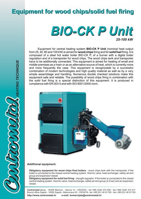 BIO-CK P Unit