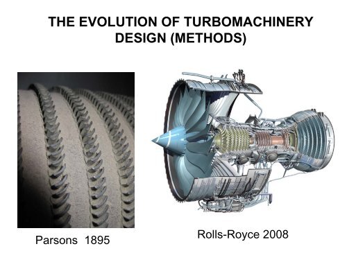 the evolution of turbomachinery design (methods) - PCA Engineers ...