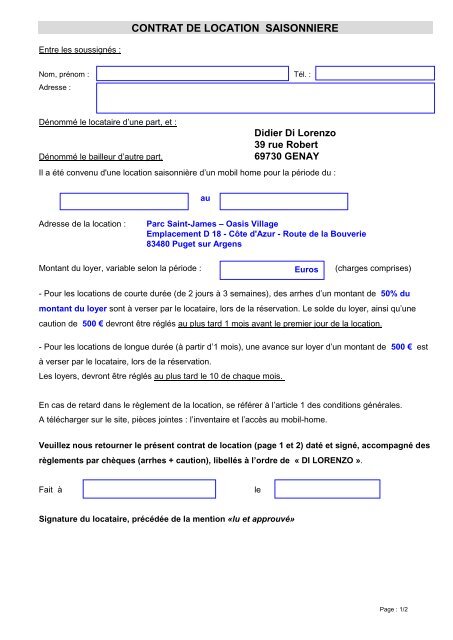 Modele Contrat De Location Maison Tunisie | Ventana Blog