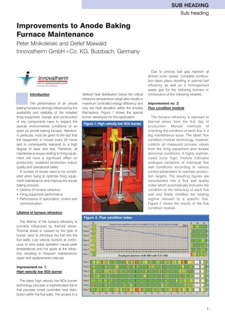Anode Baking Maintenance