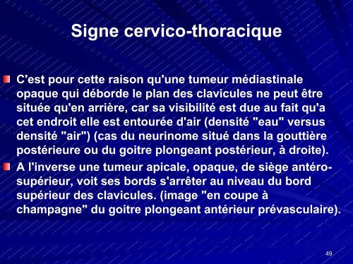 Signe cervico-thoracique