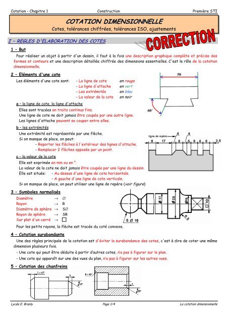 COTATION DIMENSIONNELLE - David Granjon