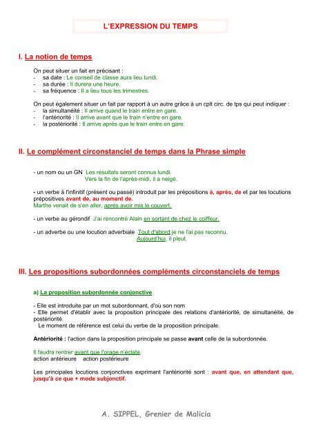 Les compléments circons tan ciels expriment les « cir constances » de l ...