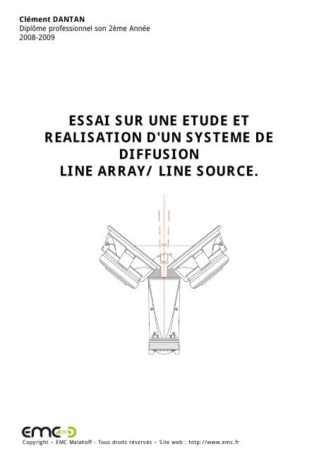 Chapitre 3, Réalisation d'un système line array. - EMC