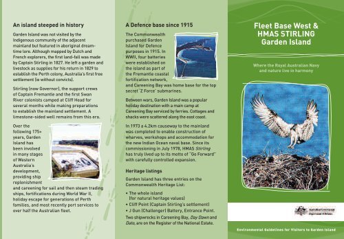 Fleet Base West & HMAS STIRLING Garden Island