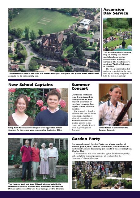 Garden Party New School Captains Summer ... - Bloxham School