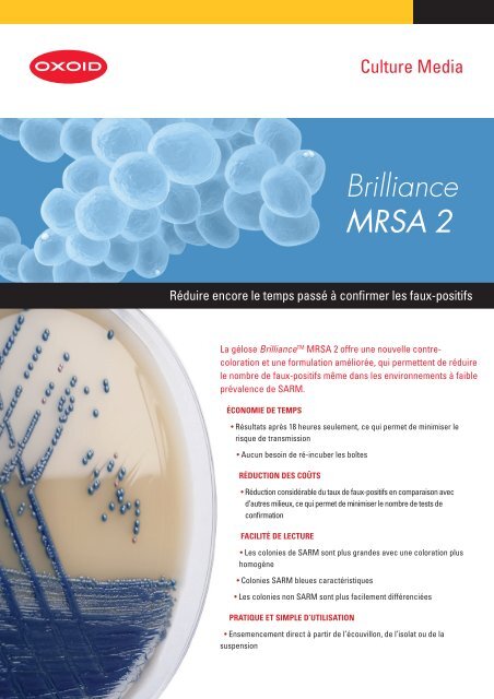 27741 oxoid_MRSA2 data_FR.indd - Oxoid HAI