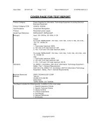 UL TEST REPORT AND PROCEDURE - ZIPPY