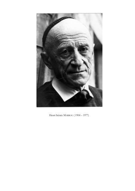Henri Irénée MARROU ( 1904 – 1977)