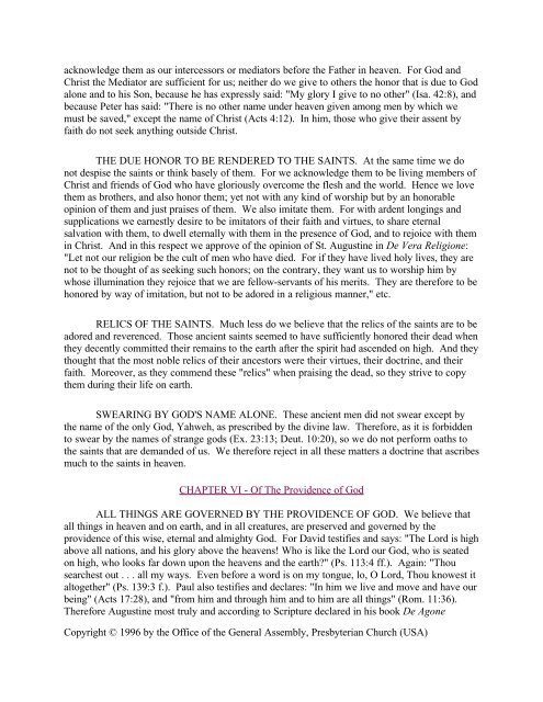 acknowledge them as our i