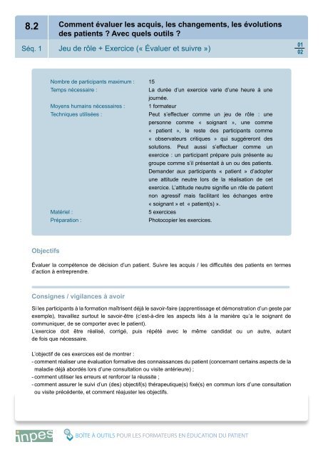 Télécharger la fiche PDF - Boîte à outils pour les formateurs en ... Télécharger la fiche PDF - Boîte à outils pour les formateurs en ...