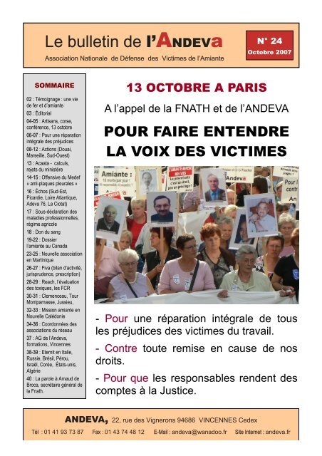 Le bulletin de l - Andeva