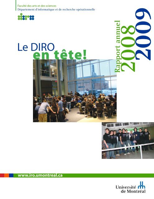 en tête! - DIRO - Université de Montréal