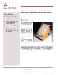 G64 Area Gamma Monitor Data Sheet - CANBERRA Industries