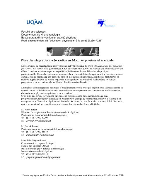 description_stages - Enseignement éducation physique et à la santé ...